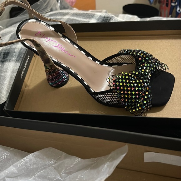 Betsey Johnson | Shoes | Multi Color Stone Shoe | Poshmark